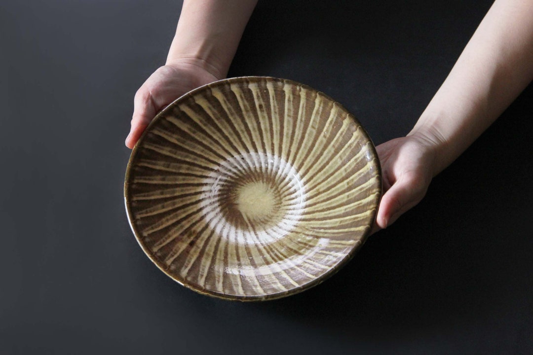 22cm / Koishiwara Pottery Hakeme Design Plate Japanese Tableware - Etsy