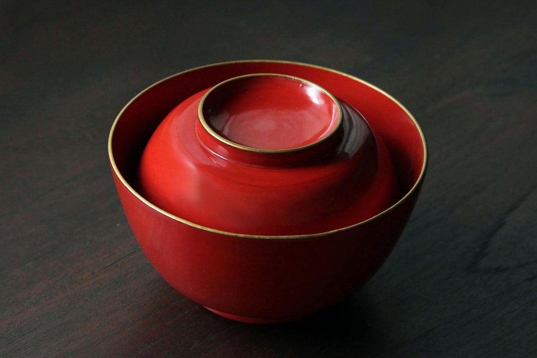 Antique Owan Bowl Lacquerware Japanese Tableware Wajima Nuri 780 - Etsy