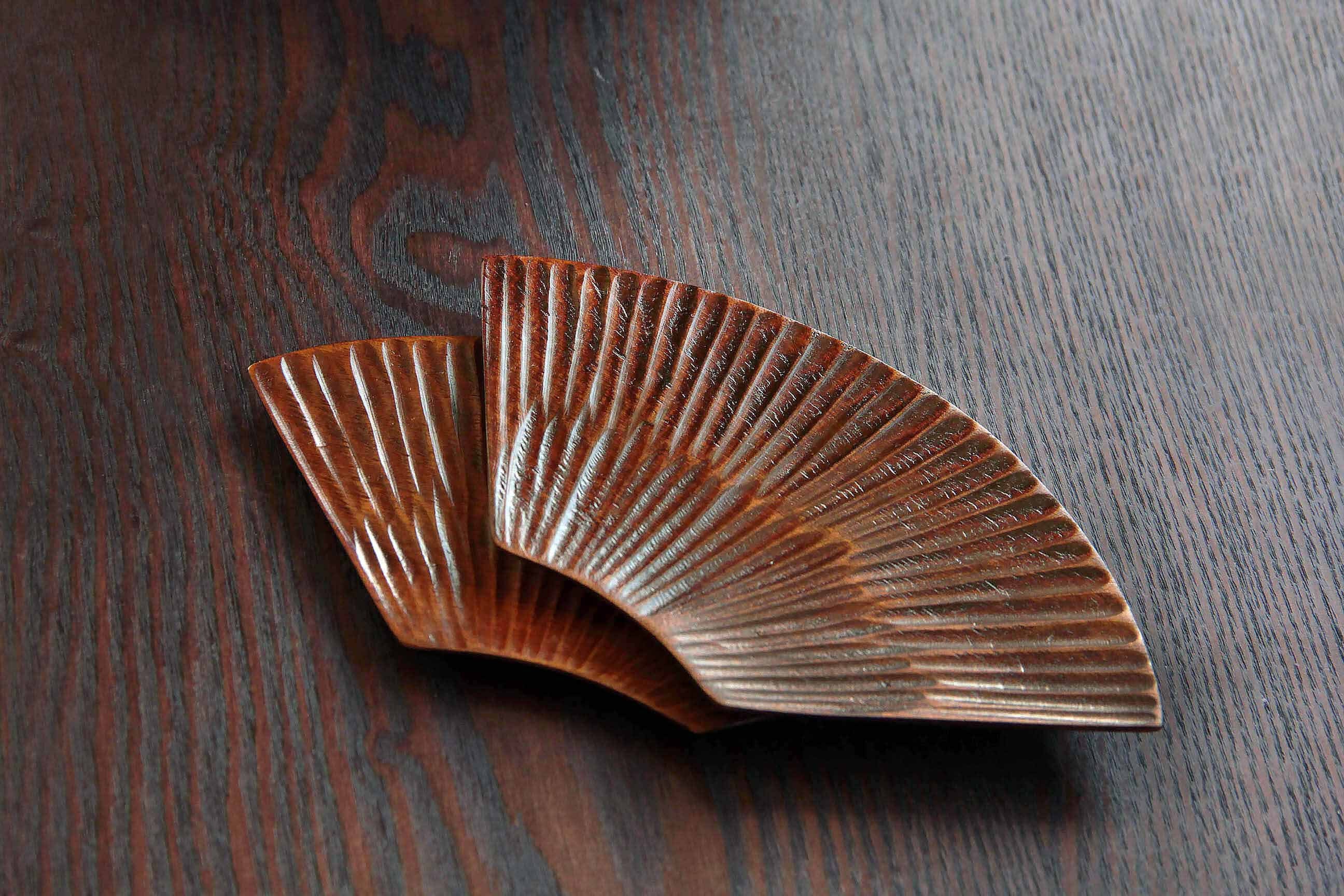 20cm / Carved Wooden Plate Japanese Tableware Japanese - Etsy