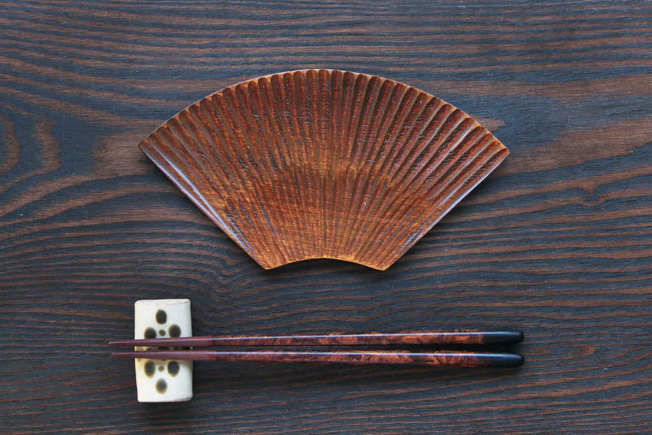 20cm / Carved Wooden Plate Japanese Tableware Japanese - Etsy