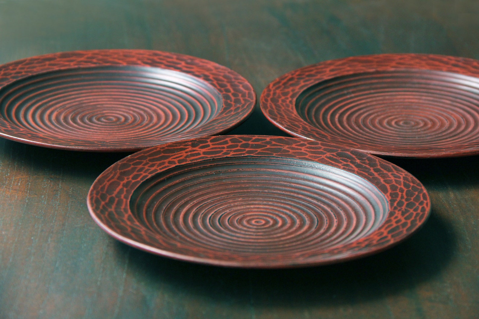 16cm / Wood Craft Lacquered Plate Japanese Tableware | Etsy