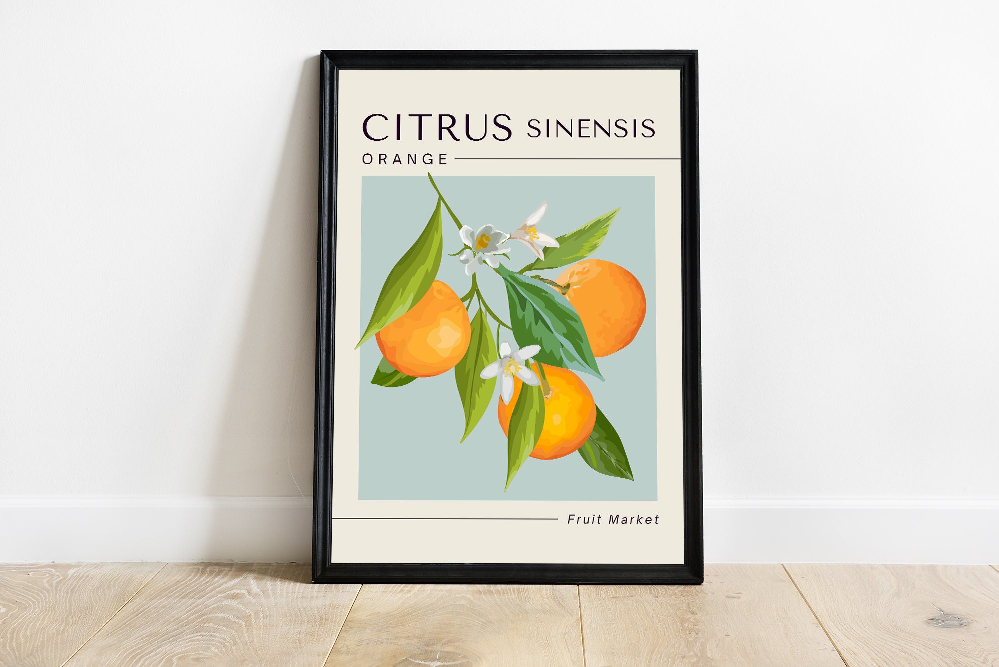 Set of 3 Citrus Fruits Poster Printable | Lemon Orange Lime Minimalist ...