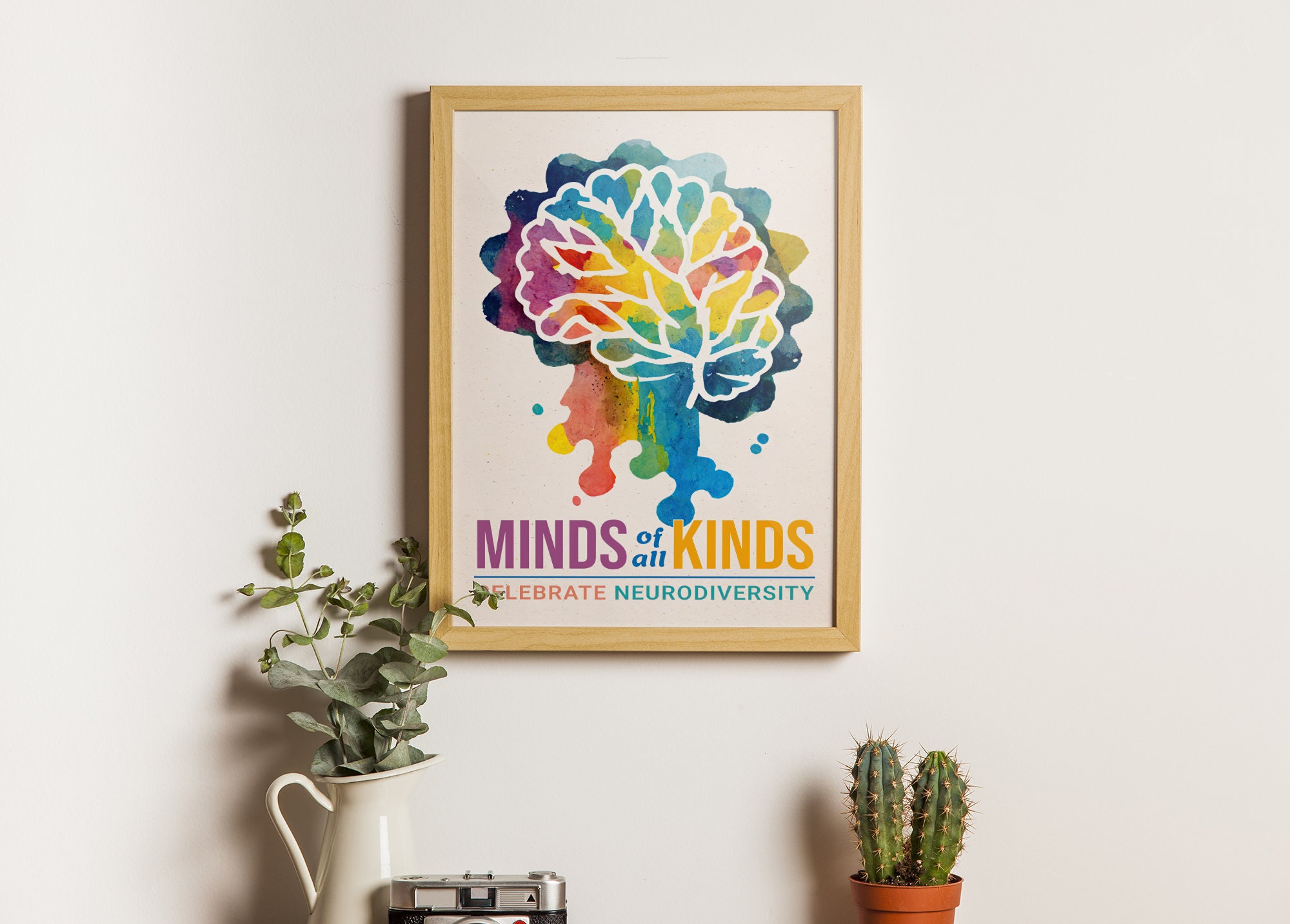 Minds of All Kinds Celebrate Neurodiversity Printable Wall Art, Autism ...