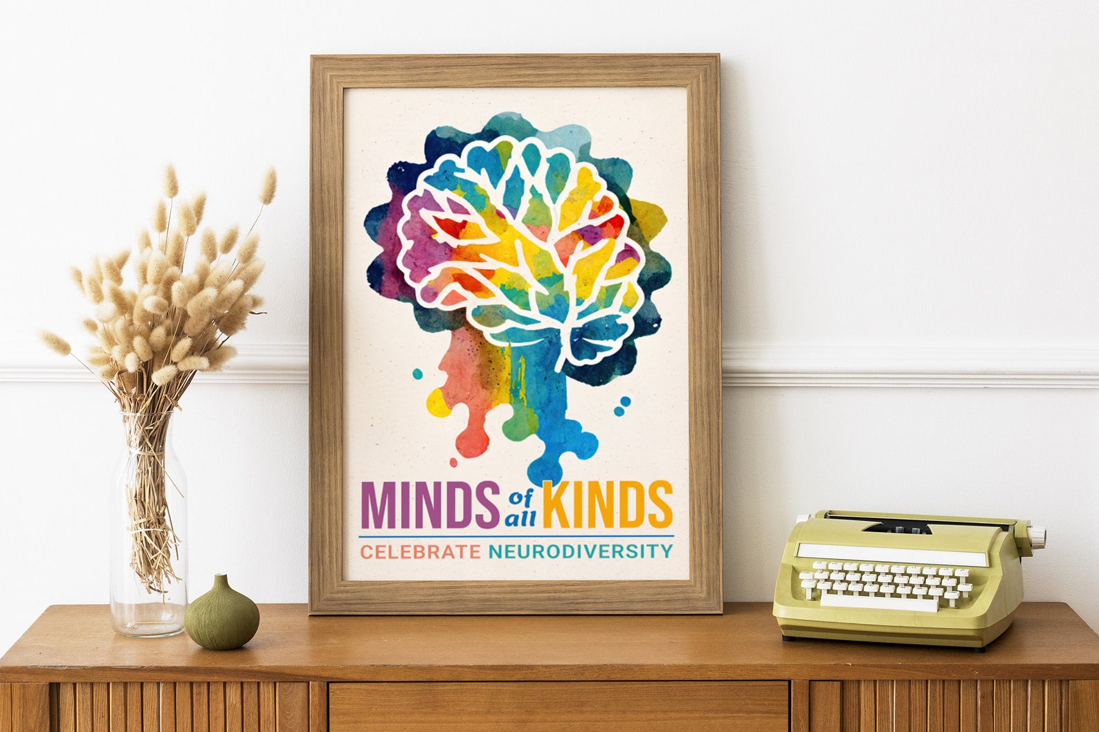 Minds of All Kinds Celebrate Neurodiversity Printable Wall Art, Autism ...