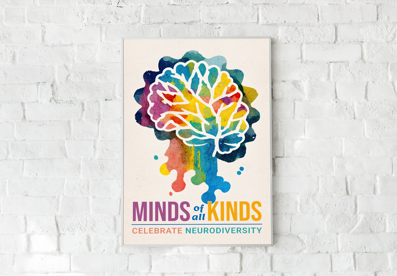 Minds of All Kinds Celebrate Neurodiversity Printable Wall Art, Autism ...