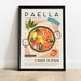 Paella Poster Printable | Spanish Rice Dish Minimalist Pop Wall Art ...