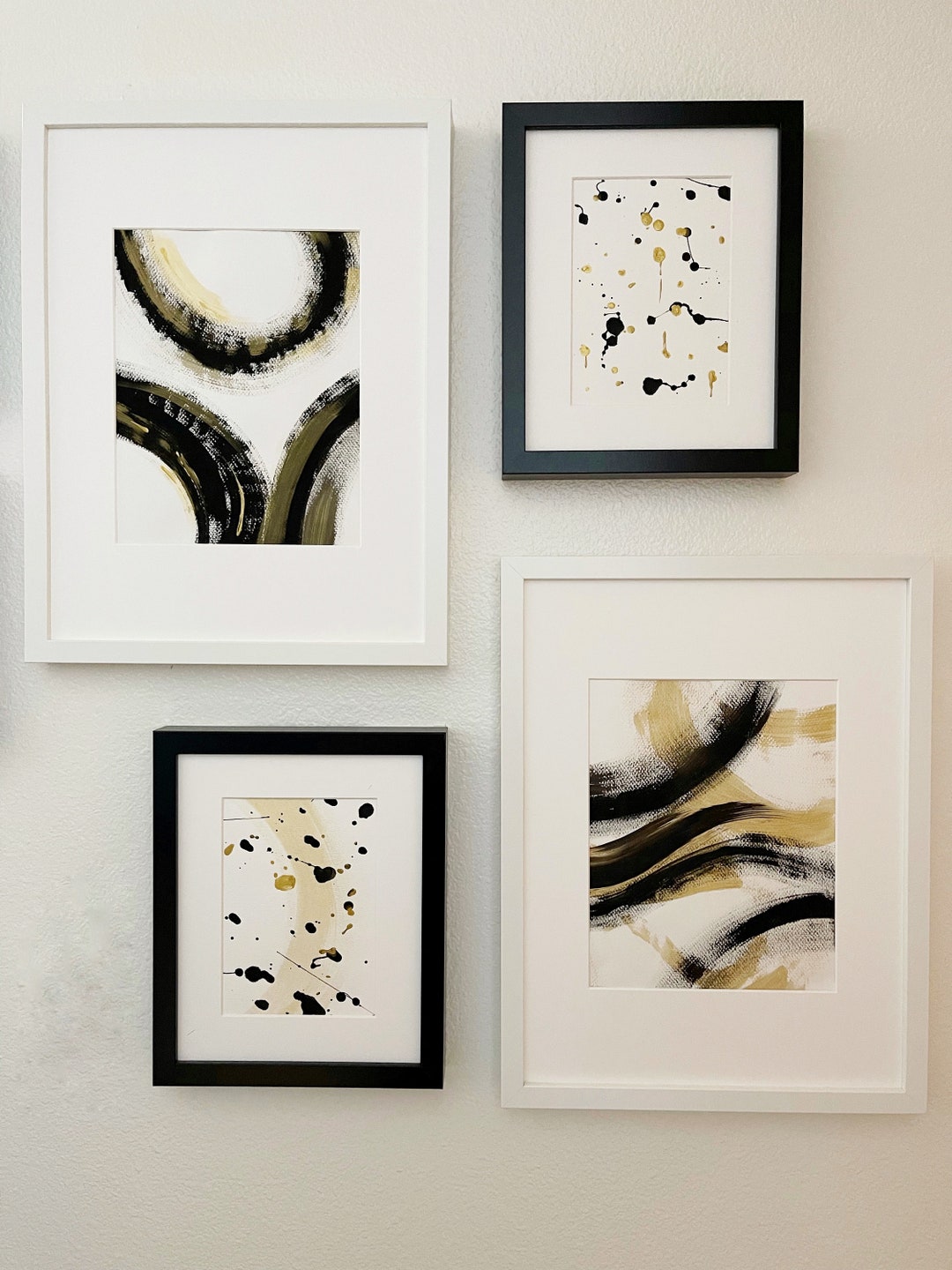 Modern Gallery Wall Art Set Painting | 4 Piece Painting, Ready Made ...