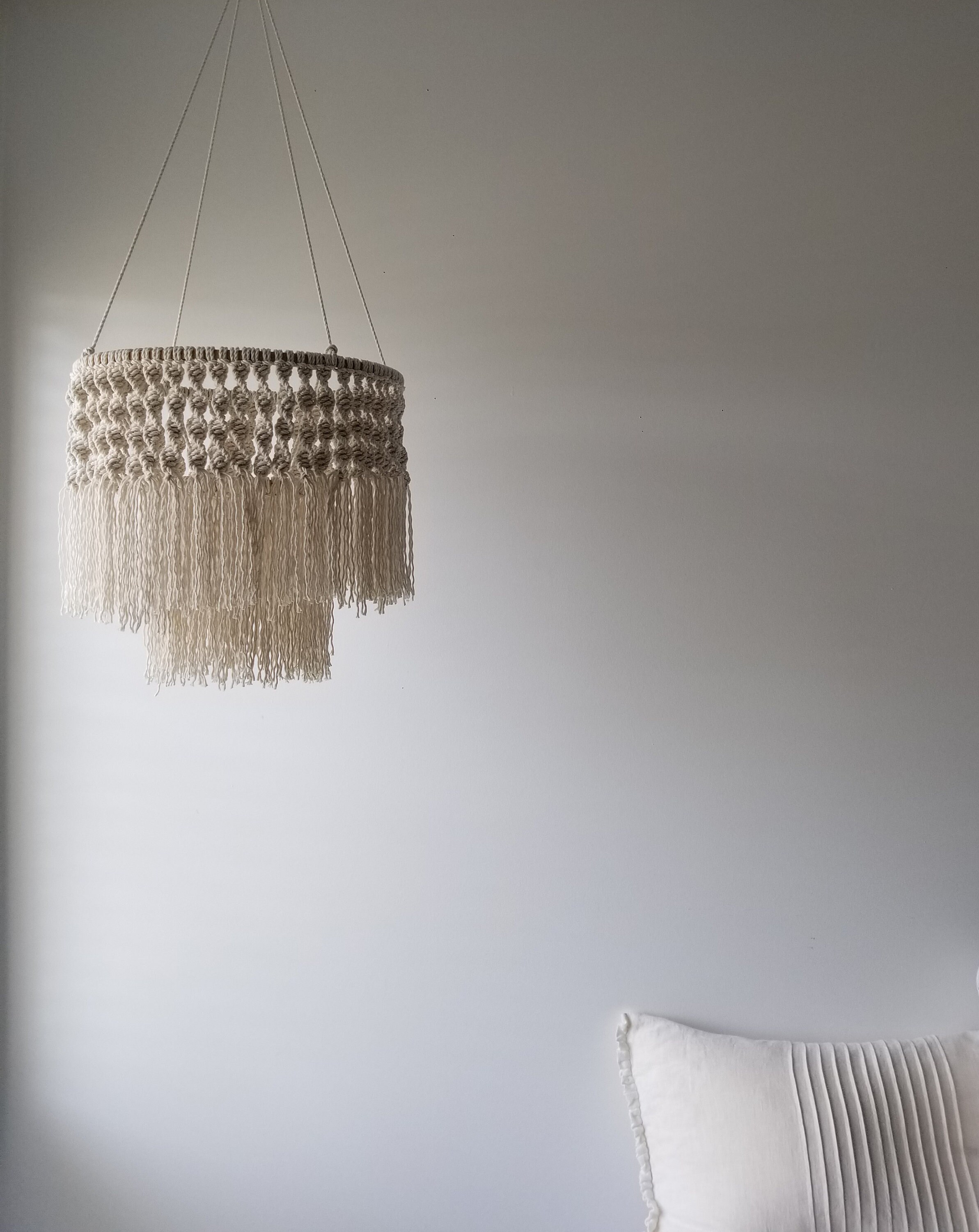 Macrame Hanging Chandelier Ceiling Decor Hanging Pendant - Etsy