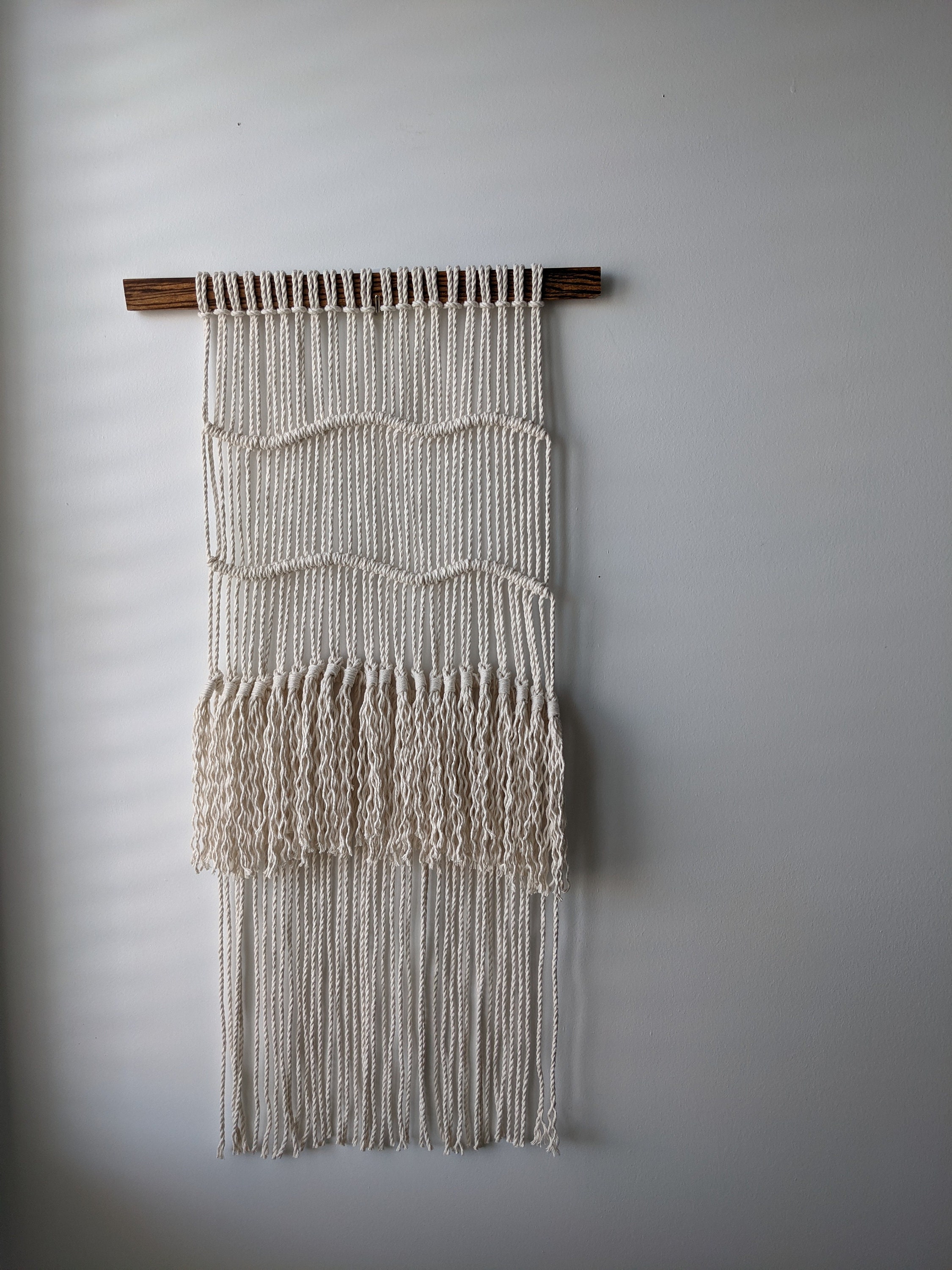 Macrame Wall Hanging / Wave Wall Hanging / Macrame Decor - Etsy