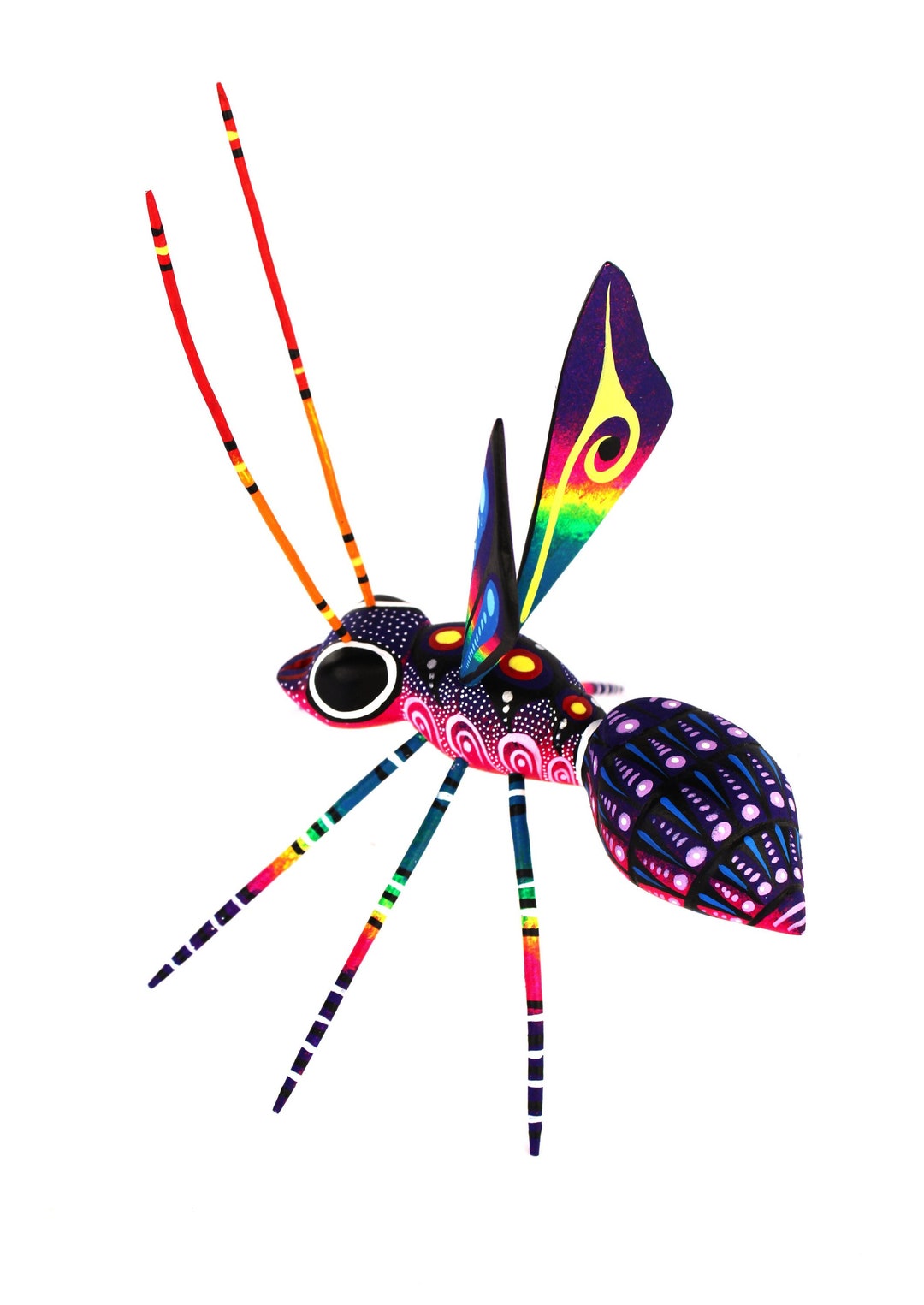 Oaxacan Wood Carving Flying Ant Insect Alebrije by Fidel Blas Mexican ...