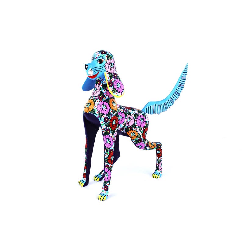 Alebrije Wood Carving Dog - Etsy