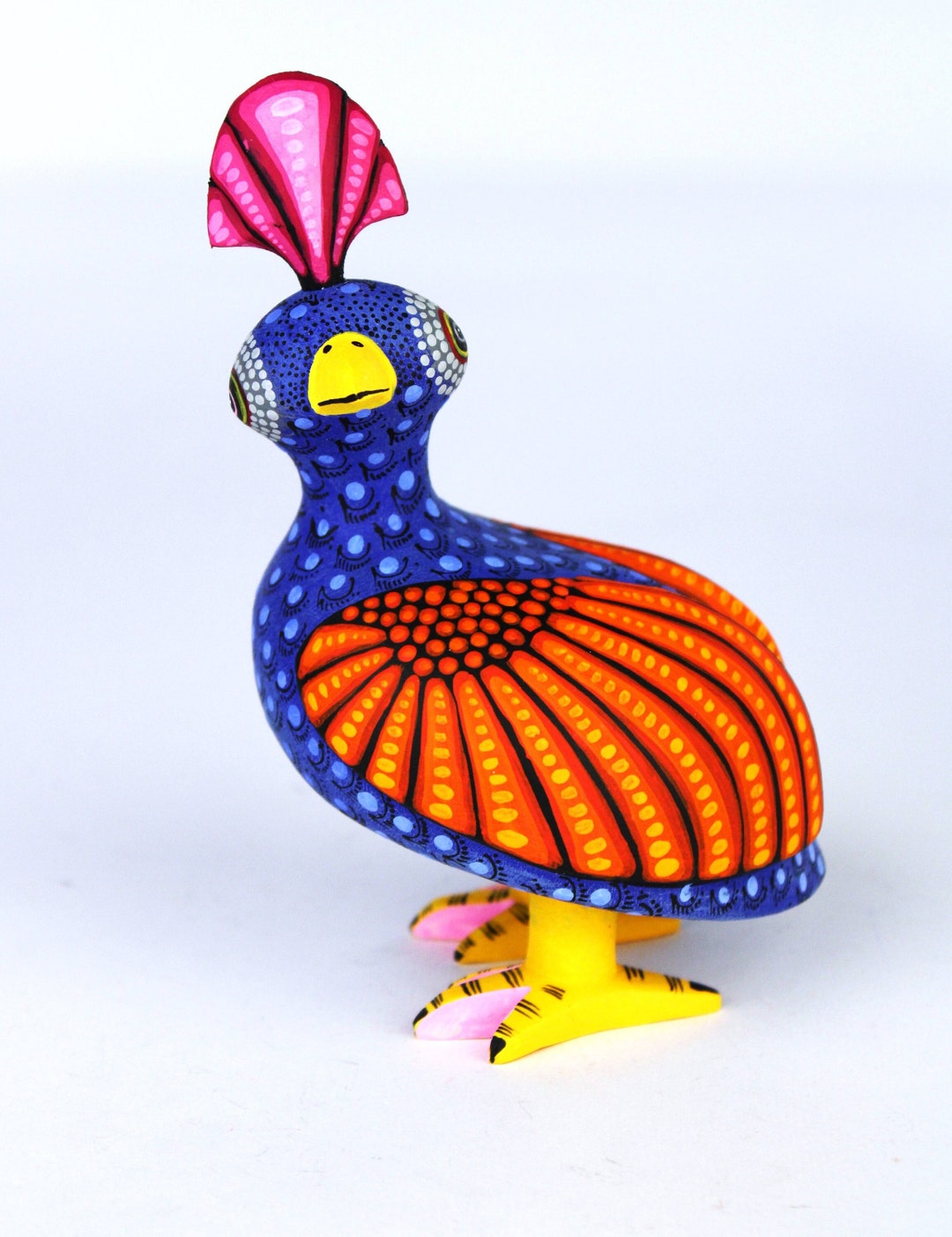 Oaxacan Wood Carving Quail Bird Pheasant Alebrije by Hedilberto Olivera ...