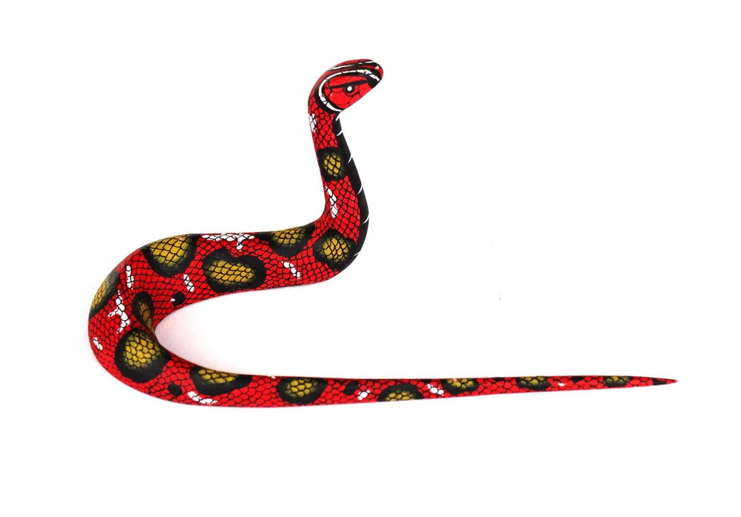 Oaxacan Wood Carving Serpent Snake by Javier Blas Mexican Folk Art ...