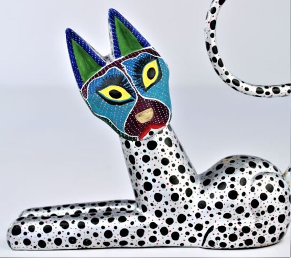 Art & Collectibles Oaxaca Wood Carving Blue Road Runner Bird Alebrije ...