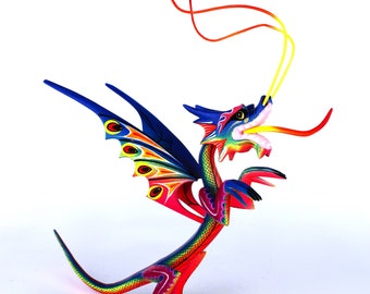 Oaxacan Wood Carving Sitting Frog Alebrije by David Blas Mexican Folk ...