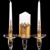 Black Unity Candle Set Black Candle Holders Gothic Wedding Candles ...