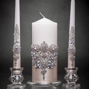 Black Wedding Candle Set Black Unity Candles Black Candles Halloween ...