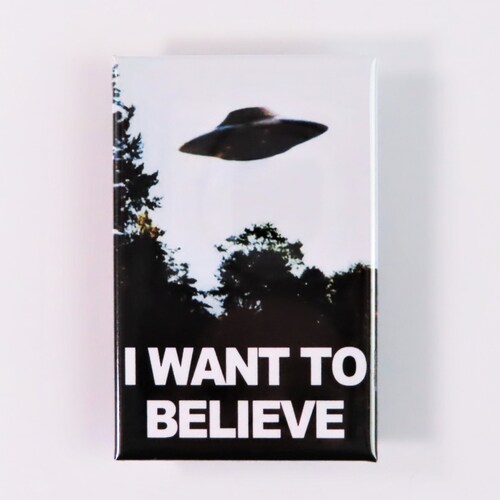 Retro Sci Fi Art I Want to Believe X Files Science Poster - Etsy