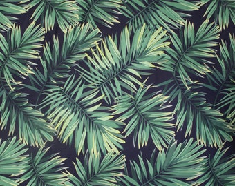 Green Leaves Fabric | Etsy