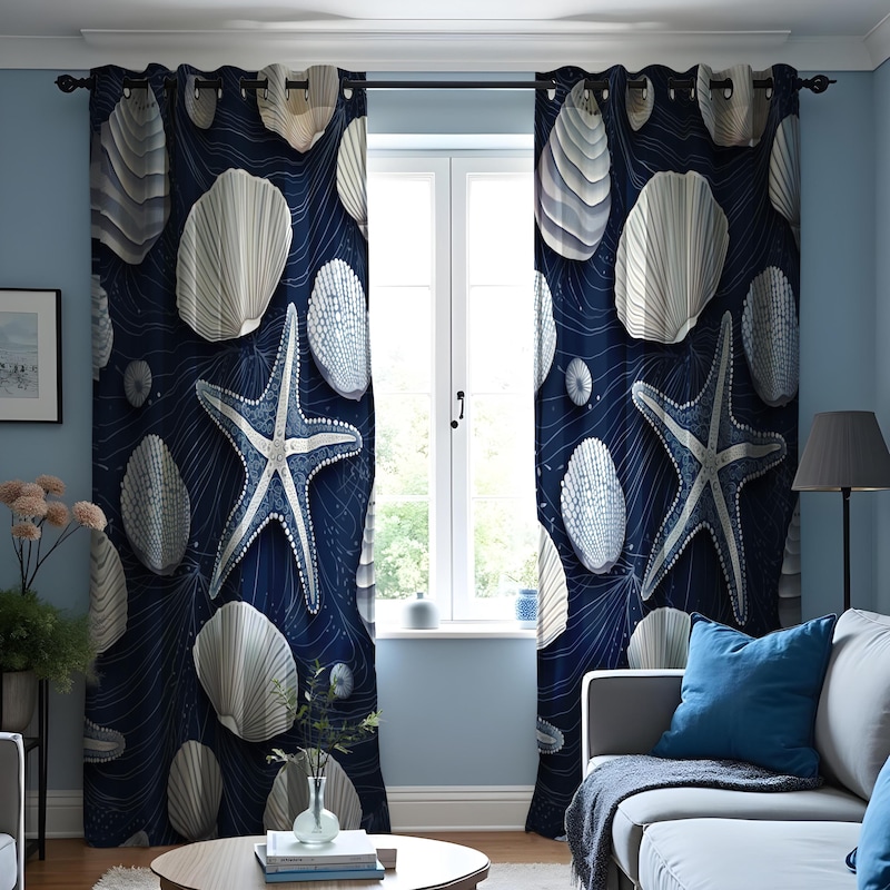 Starfish Curtains - Etsy