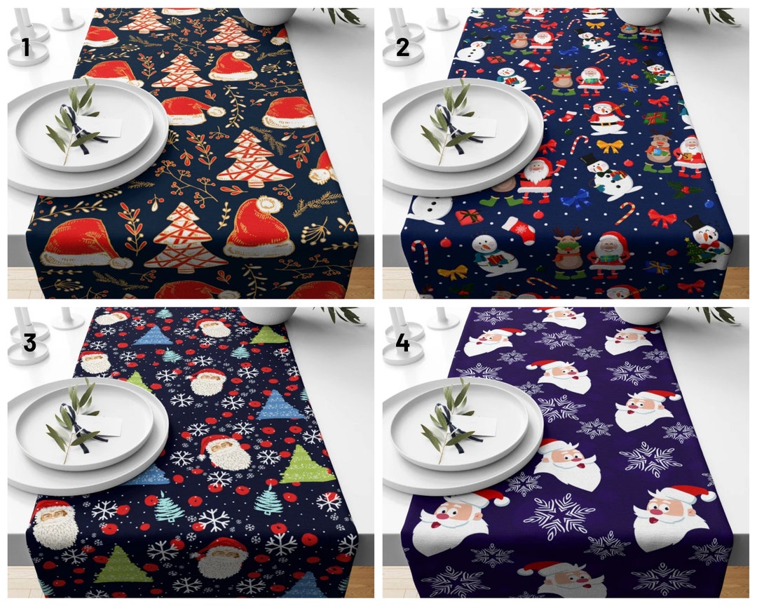 Buy Santa Claus Table Runner/xmas Table Top/christmas Table Decoration ...