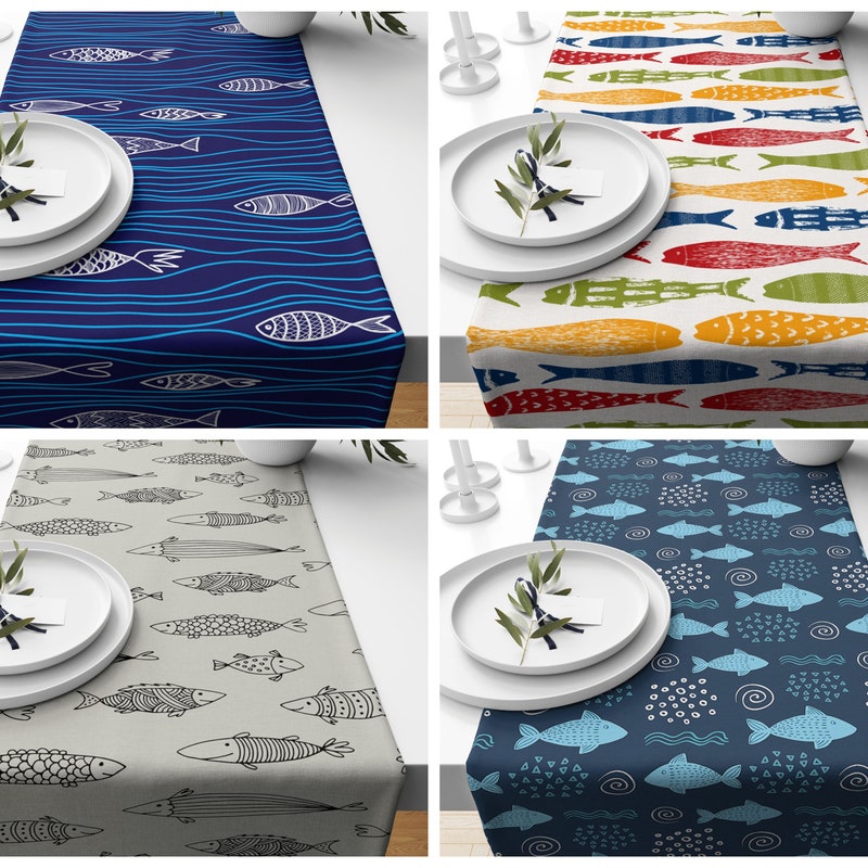 Fish Table Runner - Etsy