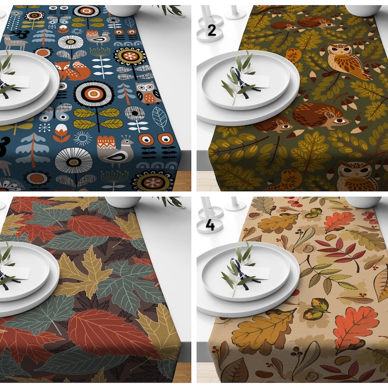 Leaf Table Runner - Etsy