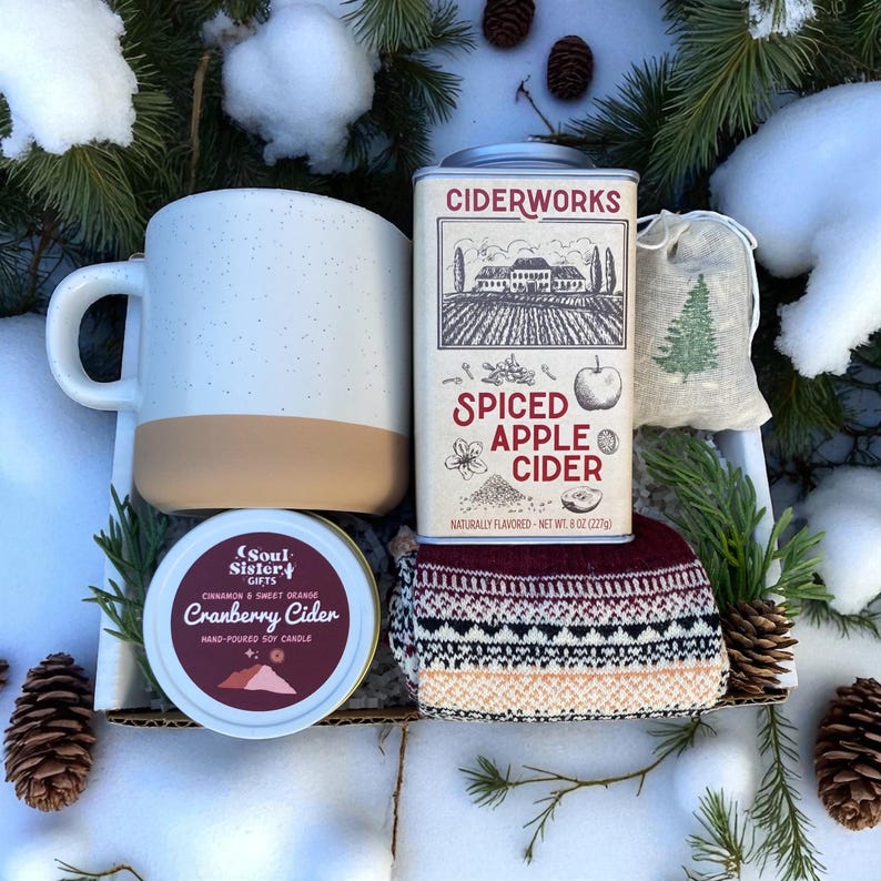 Spiced Apple Cider Gift Box - Christmas Care Package - Gift for ...