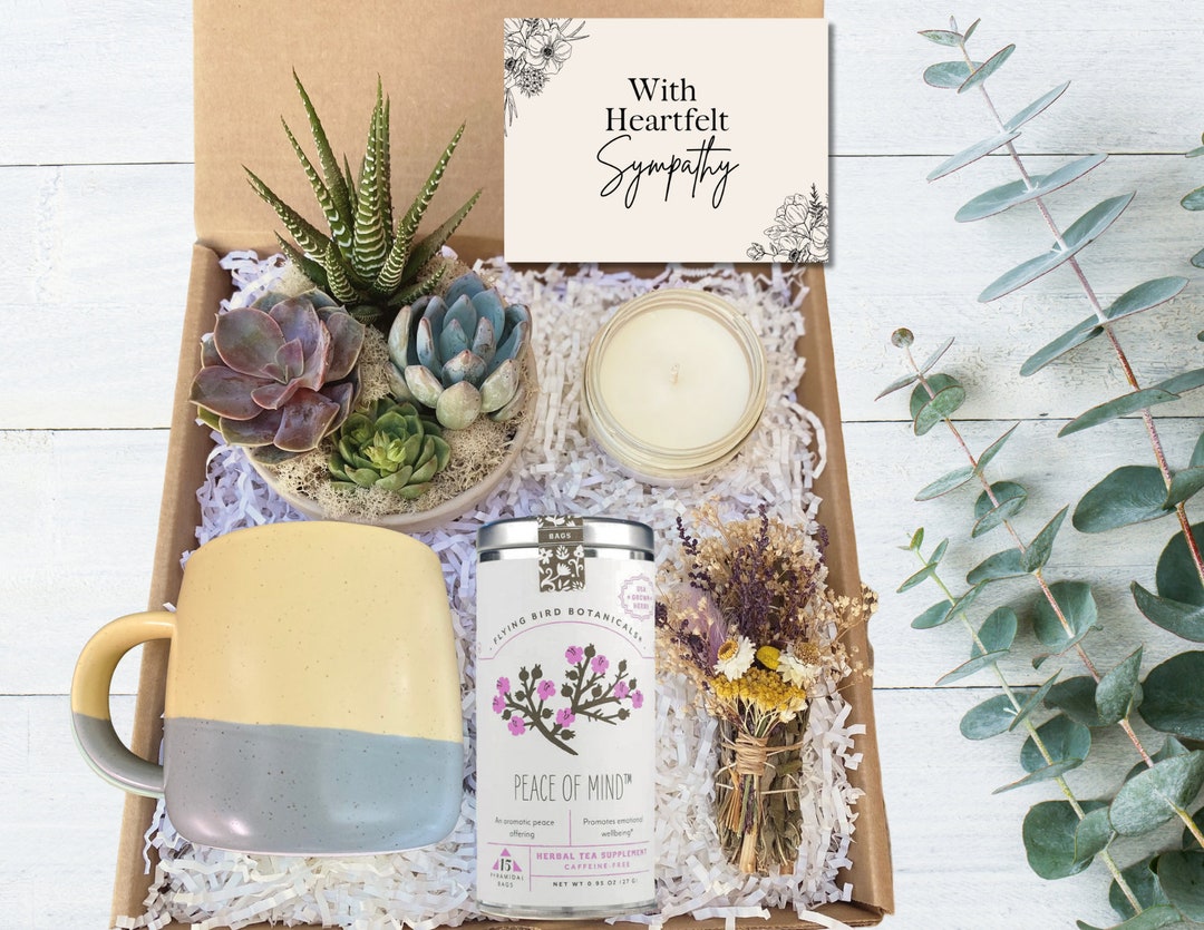 Sympathy Gift Basket Care Package for Loss of Loved One Grief Comfort ...