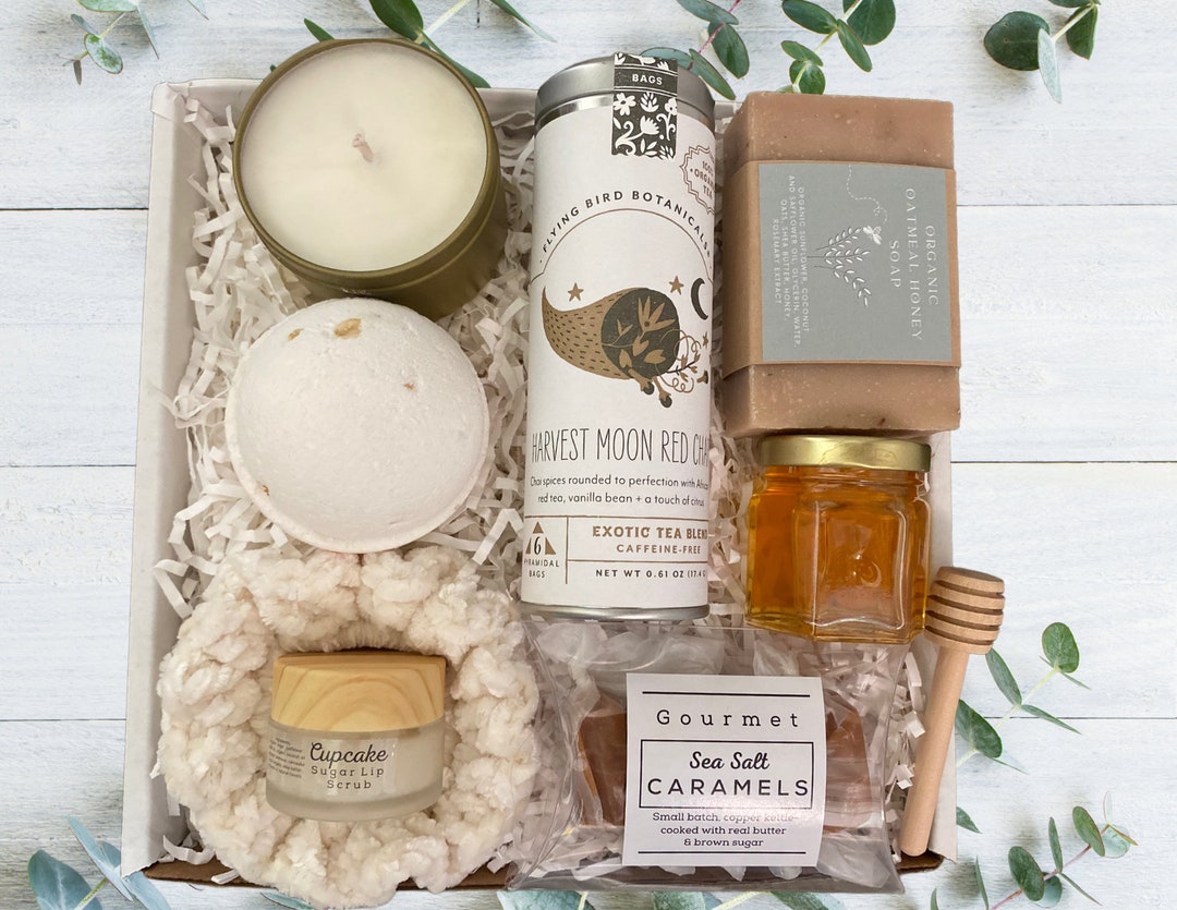 Self Care Package Gift Box Spa Kit Tea Gift Box Self Care Gift Birthday ...