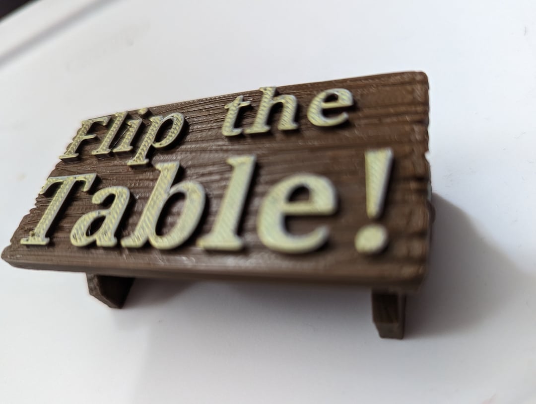 Flip the Table Miniature Rage Quit - Etsy
