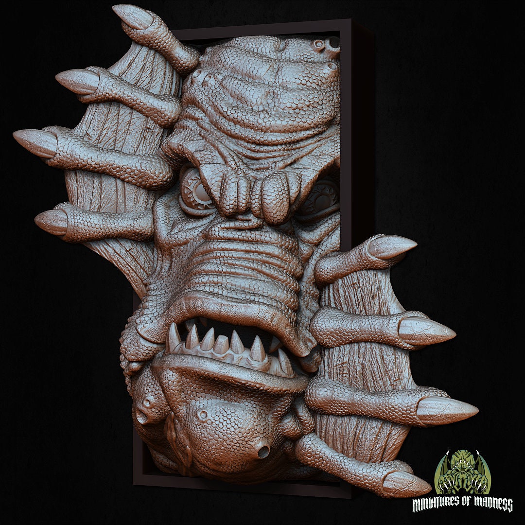 Swamp Monster Horror Fantasy Booknook From Miniatures of Madness - Etsy