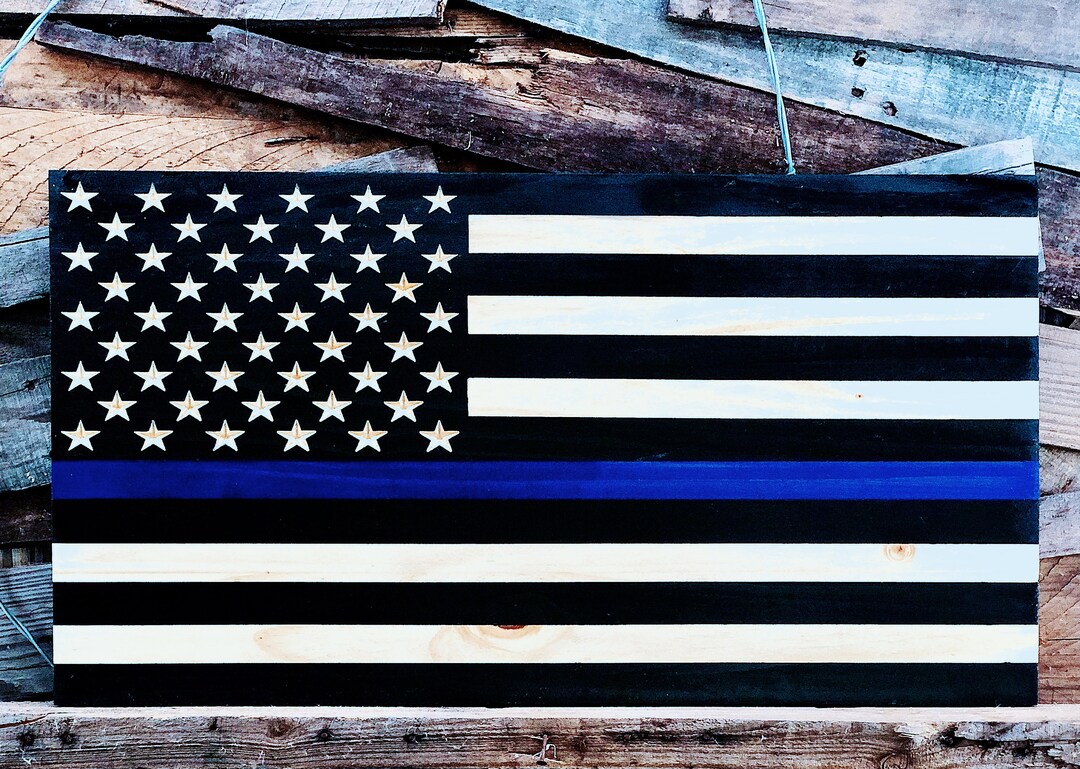 Customizable Thin Blue Line Flag, Police Officers, Support the Blue - Etsy