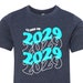 Class of 2029 Shirt Design BIG BOLD BLOCK School Graduate Vector Custom ...