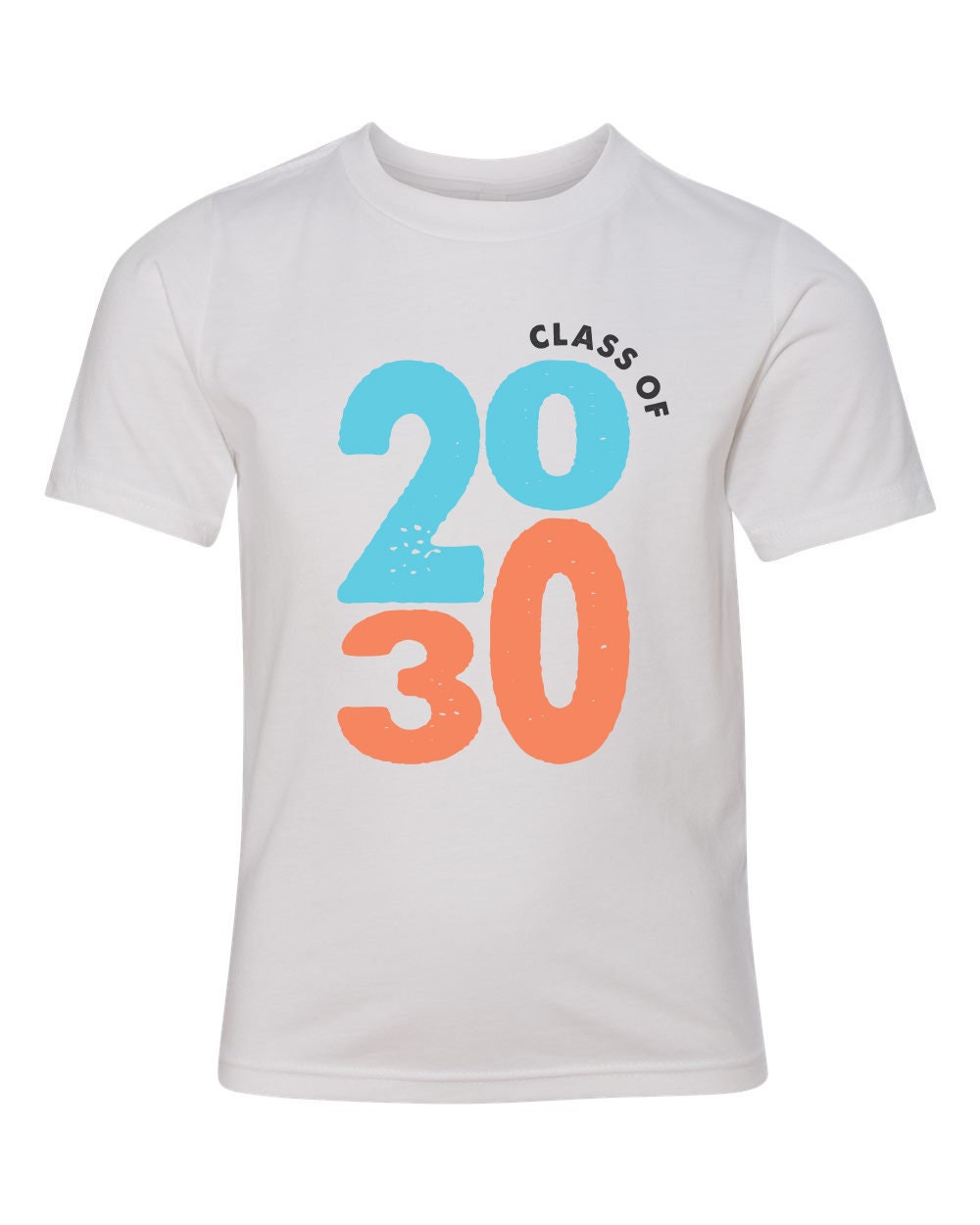 Class of 2030 Shirt Design BIG BOLD BLOCK School Graduate Vector Custom ...