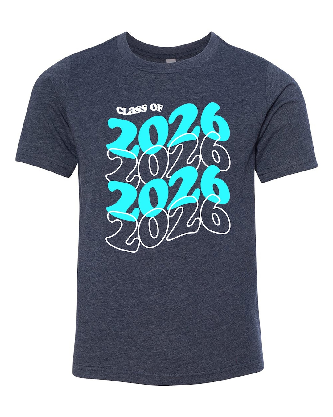 Class of 2026 Shirt Design RETRO GROOVY FUNKY School Graduate Vector ...
