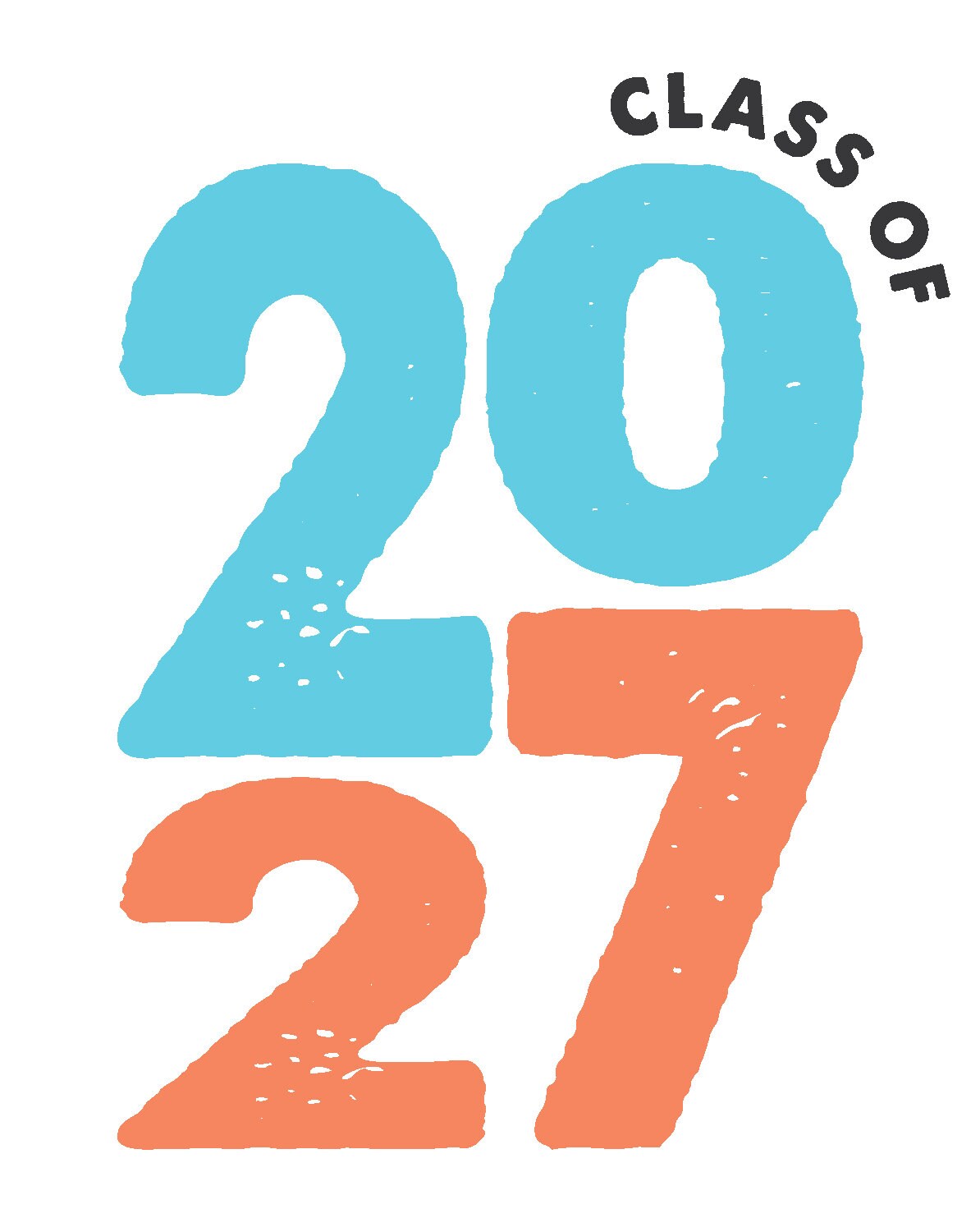 Class of 2027 Shirt Design BIG BOLD BLOCK School Graduate Vector Custom ...