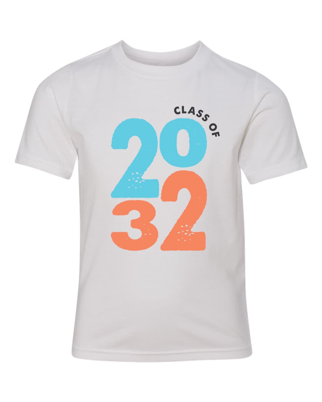 Class of 2032 Shirt Design BIG BOLD BLOCK School Graduate Vector Custom ...