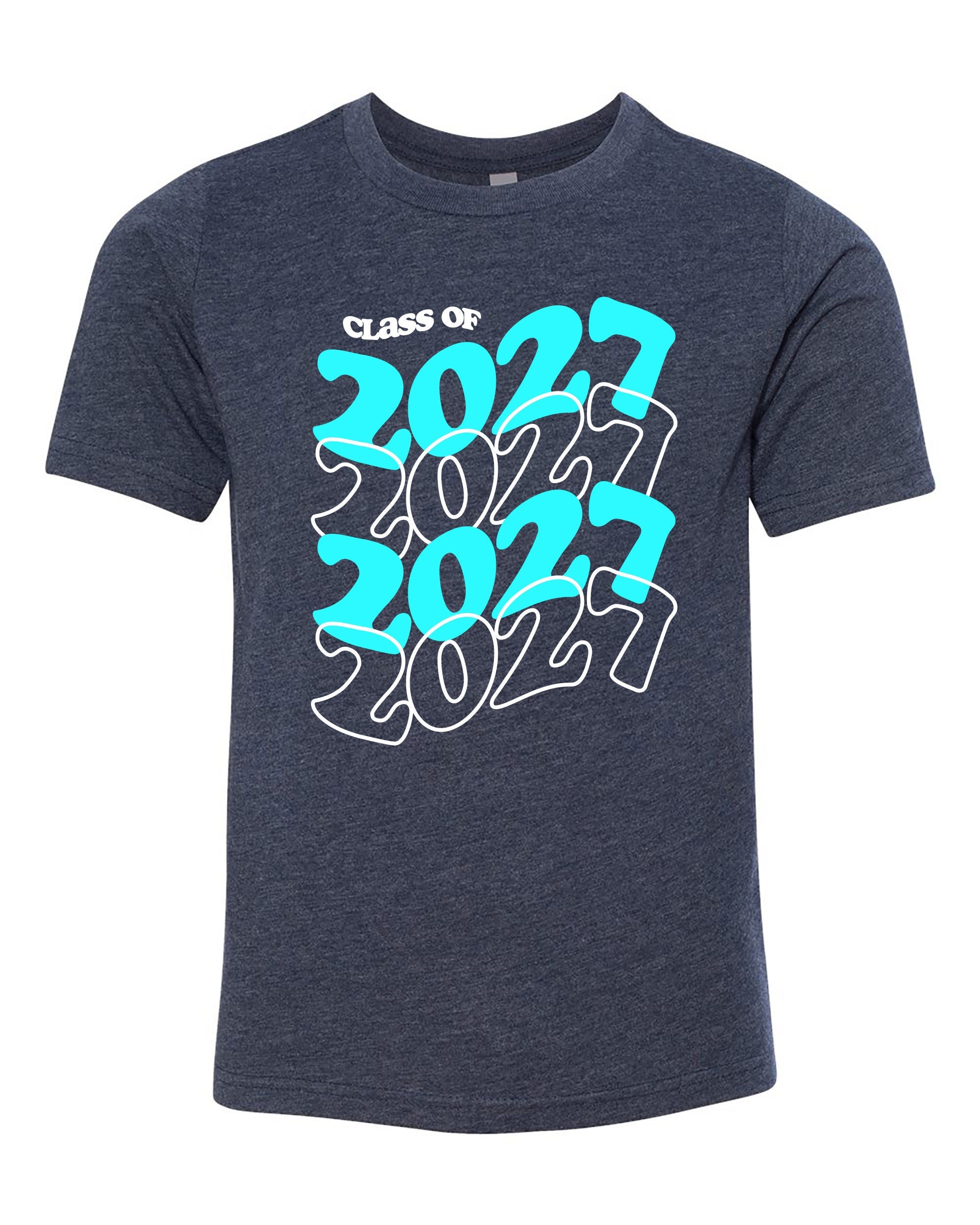 Class of 2027 Shirt Design RETRO GROOVY FUNKY School Graduate Vector ...