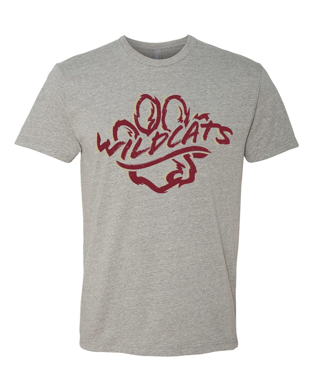 Wildcat Paw T-shirt Design Athletics BOLD SPORTS SCHOOL - Etsy