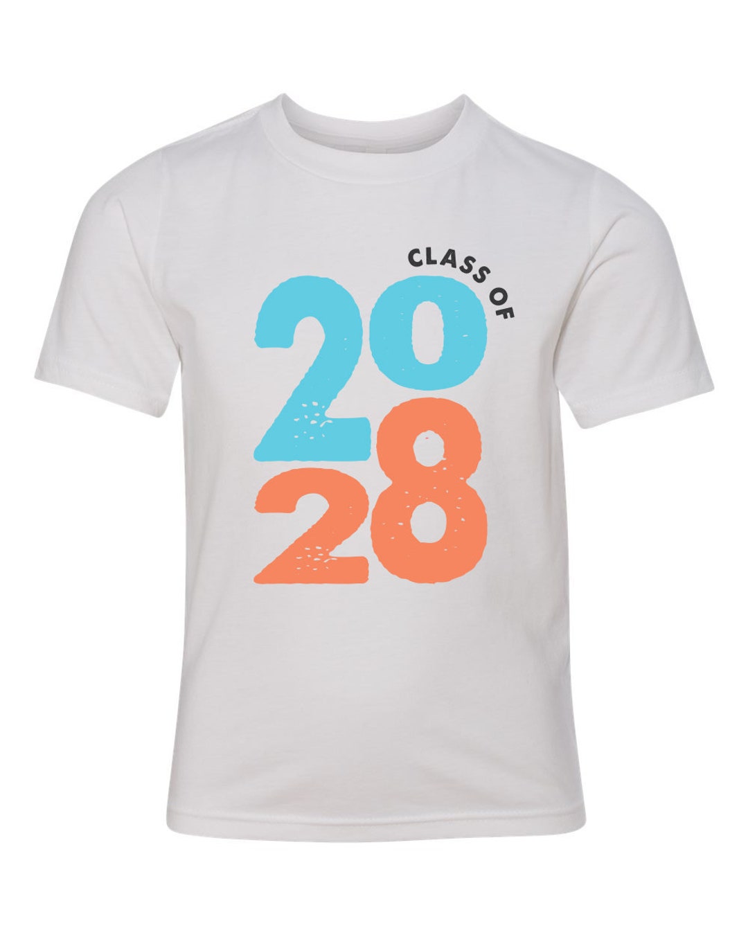 Class of 2028 Shirt Design BIG BOLD BLOCK School Graduate Vector Custom ...
