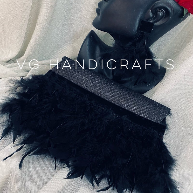 Ostrich Feather Purse - Etsy