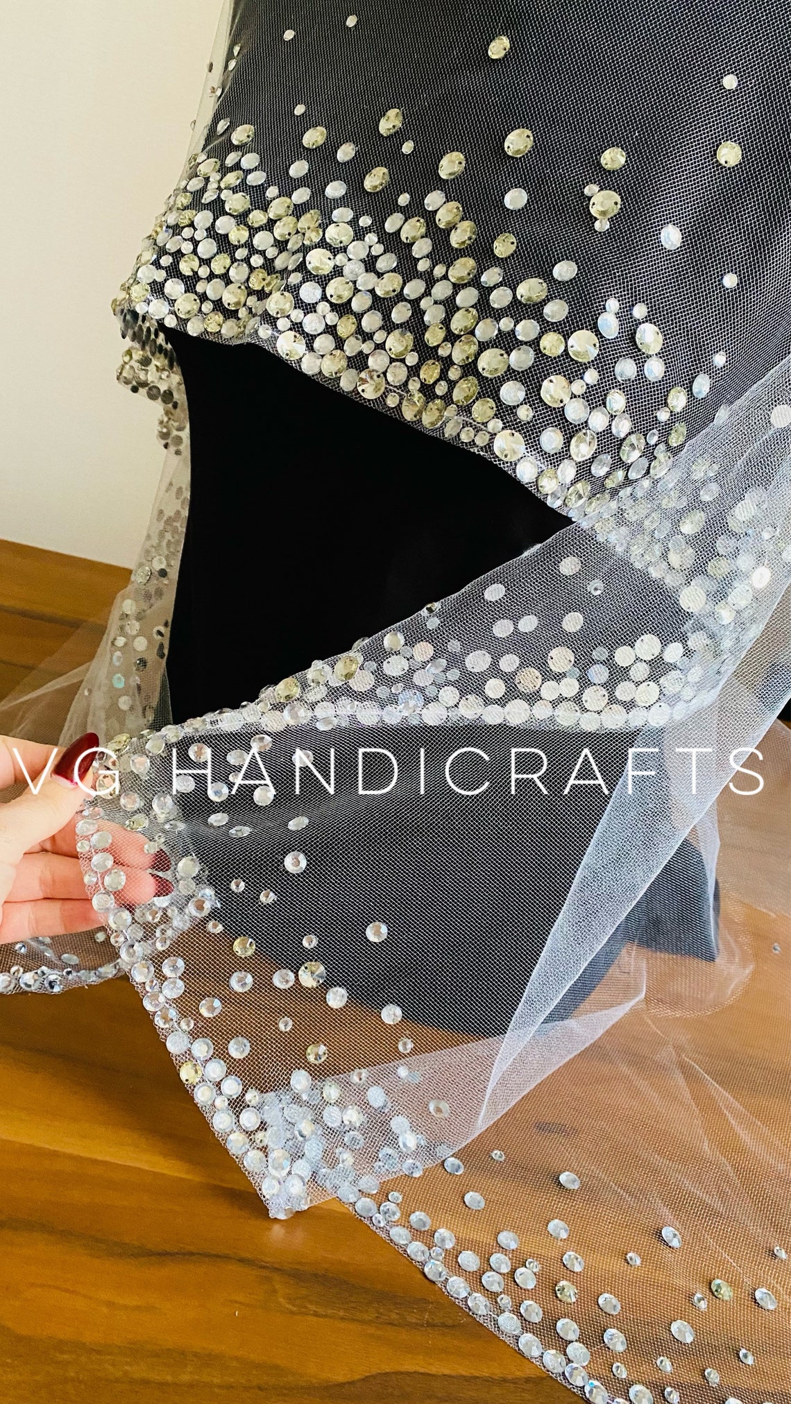 Women Wedding Crystal Shawl, Cape Bolero Jacket Tulle Cloak Tole Wrap ...