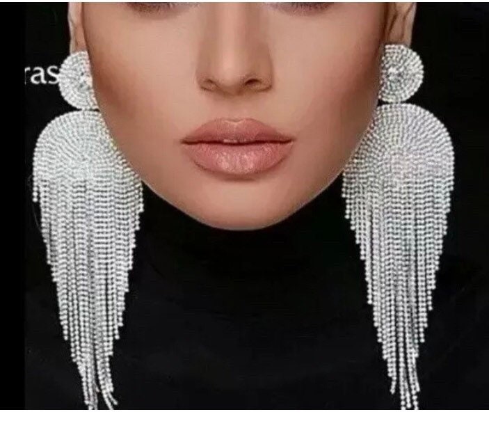 Diamond Style Handmade Waterfall Rhinestone Beaded Crystal - Etsy