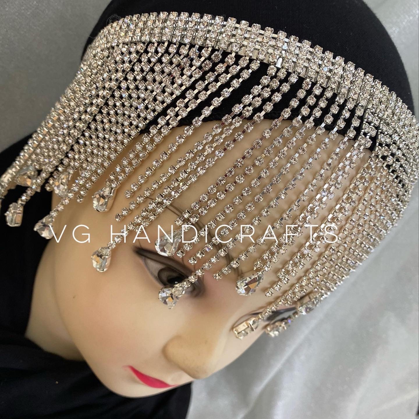 Wedding Headband, Sequin Wedding Headband, Crystal Headband, Rhinestone ...