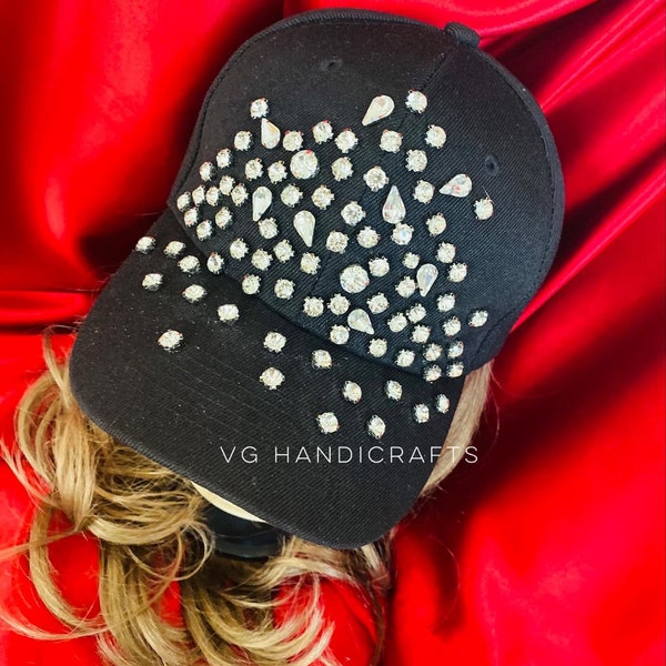 Rhinestone Cap - Etsy