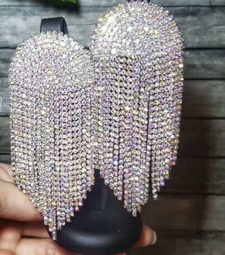 Diamond Style Handmade Waterfall Rhinestone Beaded Crystal - Etsy