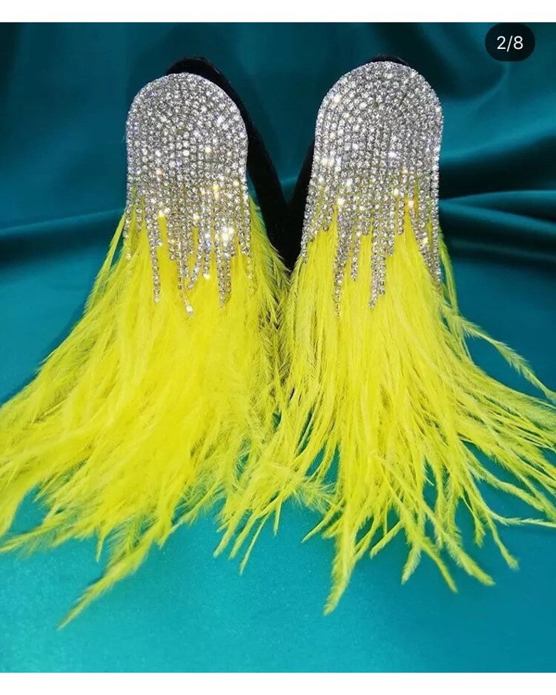 Lux Brands Style Handmade Feather Rhinestone Earrings All - Etsy