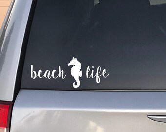 Car Window Decal Beachy - Etsy