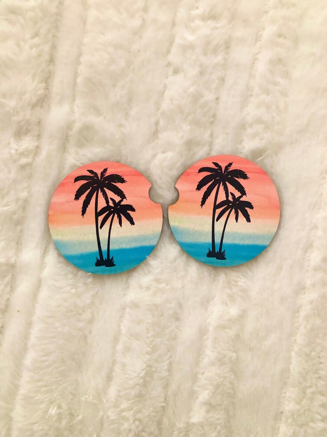 Beachy Car Coasters Beach Car Accessories Car Cupholder - Etsy